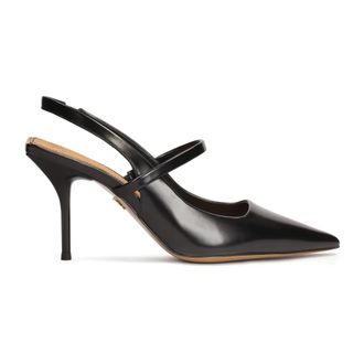 Kazar Offene Zehen viereckige Absatzpumps - - Shoes - Damen - Schwarzk - 38 EU
