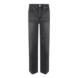 Paige Schwarze Wide-Leg Jeans Aw24 - - Jeans - Damen - Grau - W23