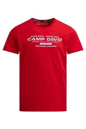 Camp David Rundhalsshirt mit Necktape