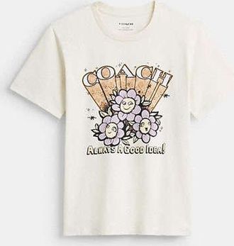 Coach Play Daisy Klassisches T-Shirt Aus Biobaumwolle