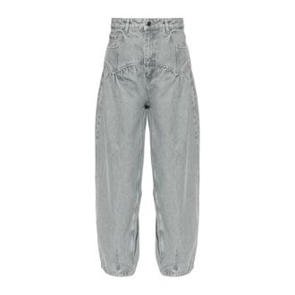 Ganni High-Waisted Jeans - - Jeans - Damen - Grau - W25 L33
