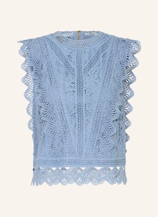 Apart Spitzentop blau
