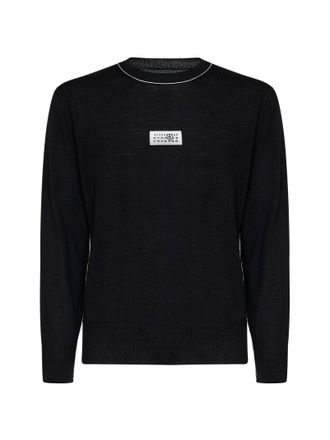 Maison Margiela Virgin Wool Blend Sweater - Black