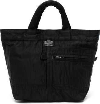 Porter-Yoshida & Co. Tote Bag mit Druckkn&ouml;pfen - Schwarz