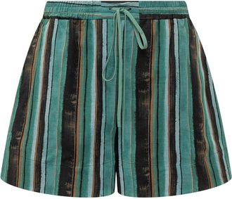 Pinko Pinko, Femme, Shorts, Multicolore, Taille: 36 FR Striped Shorts