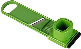 Fackelmann Fackelmann Mini Gem&uuml;seschneider 2in1 mit Paradit und Reibe aus Edelstahl (45583)