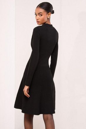 Lipsy Minikleid Lipsy Mini-Skaterkleid mit Mesh-Passe, Regular (1-tlg)