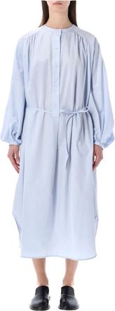 Loulou Studio Femme, Robes, Bleu, Taille: 38 FR Vitti Shirt Dress