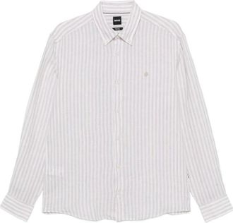 HUGO BOSS Homme, Chemises, Beige, Taille: XL Liam Shirt