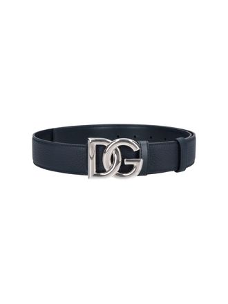 Dolce & Gabbana Leather Logo Belt
