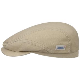 Stetson Sustainable Cotton Driver Flatcap Herren Made in EU Fr&uuml;hjahr Sommer beige XXL (62-63 cm)