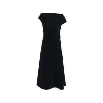 P.A.R.O.S.H. Draped Boat-Neck Dress - - Dresses - Damen - Schwarzk - M