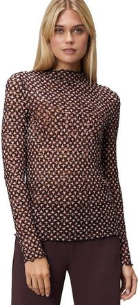 Zero Kurzarmshirt Damen Shirt transparent mit Stehkragen (1-tlg) weiteres Detail