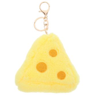 BESTOYARD Pl&uuml;sch Schl&uuml;sselanh&auml;nger K&auml;se 18.5X11X4.5Cm Weiches Kuscheltier Anh&auml;nger Charm F&uuml;r Taschen Rucksack Accessoire Leicht Tragbar