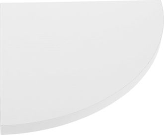 BESPORTBLE Eck Wandregal Werkstoff Schwebendes Dreieckiges H&auml;ngeregal Wei&szlig; Wandmontiert ohne Bohren Platzsparendes Regal f&uuml;r Wohnzimmer und Schlafzimmer