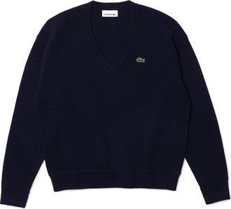 Lacoste Damen Af9554 Pullover, Marine, 42