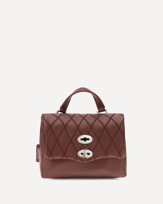 Zanellato Mini Postina Tram&egrave; leather Top Handle Bag Female UNI
