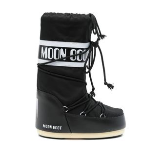 Moon Boot Bottes dhiver noires embl&eacute;matiques - Femme - Chaussures - Noir - Taille: 39 EU
