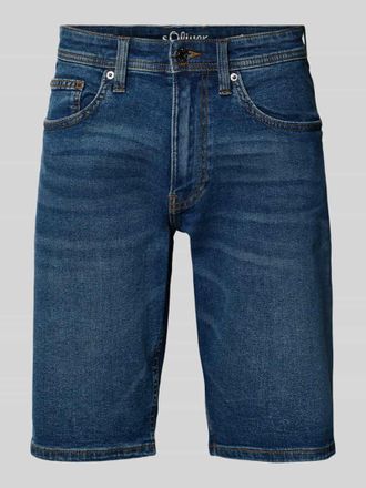 s.Oliver Red Label Regular Fit Jeans-Bermudas aus Baumwoll-Mix