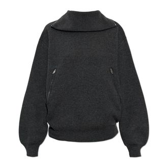 Balenciaga Pullover mit Taschen - - Knitwear - Damen - Grau - XS