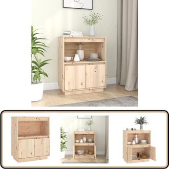 vidaXL Vidaxl - Buffet 60x34x75 cm Bois massif de pin - Buffet - Meuble De Rangement - Commode - Bois Massif - Pin