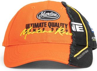 Martine Rose Homme, Accessoires, Orange, Taille: ONE Size Casquette en toile orange avec logo
