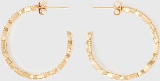 Maje Boucles DOreilles Créoles À Strass - Doré - Maje