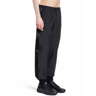 Prada Mens Black Nylon Joggers (workout Pants)