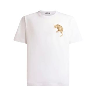 Etro Homme, Tops, Blanc, Taille: L Ar465 W0001 T-Shirt