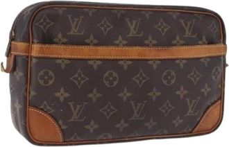 Louis Vuitton Pre-owned Vintage Monogram Clutch - Femme - Pre-owned - Brun - Taille: ONE Size