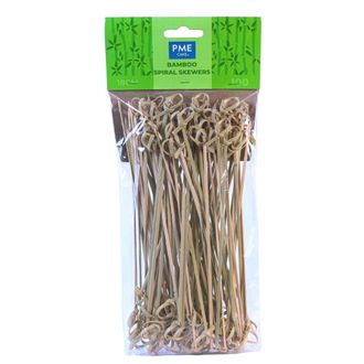 PME Bambus-Spiralspie&szlig;e 18 cm, Packung mit 100