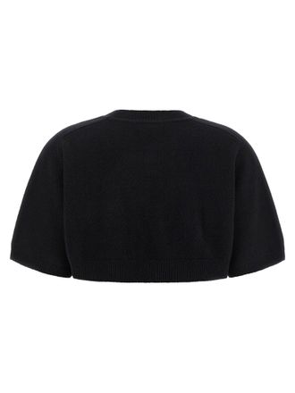 Elisabetta Franchi Wool and Cashmere Blend Sweater - Black