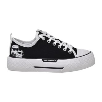 Karl Lagerfeld Femme, Chaussures, Noir, Taille: 39 EU Baskets en toile
