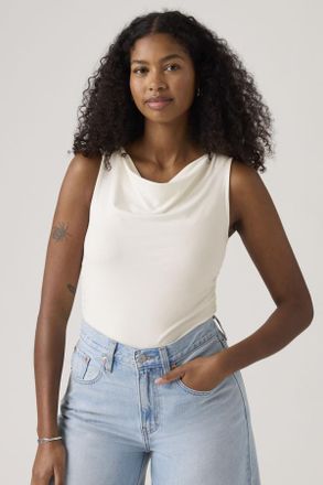 Levi's Haut Col B&eacute;nitier Clea - Femme - Blanc / Sugar Swizzle - XS