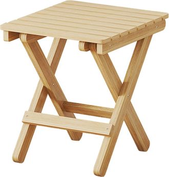 Generico Klapphocker aus Holz, tragbar, zusammenklappbar, robust, leicht, f&uuml;r Camping, Wandern, Reisen, kompaktes Aufbewahrungsdesign, leicht zu transportieren