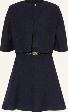 Maje Set: Kleid Und Cropped-Jacke blau