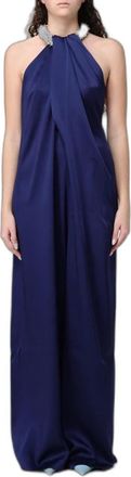 Stella McCartney Abito lungo in raso - - Dresses - Damen - Blau - S