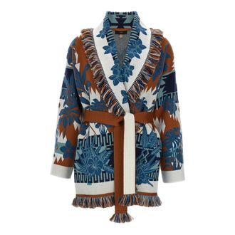 Alanui Femme, Pulls, Multicolore, Taille: 40 FR Icon Jacquard Cardigan
