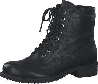 Tamaris Damen Stiefelette Leder bequem; BLACK, EU 37