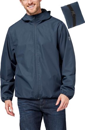 Chiemsee Regenjacke Herren wasserdicht und atmungsaktiv I Gr&ouml;&szlig;e 2XL I Leichte Regenjacke faltbar I Funktionsjacke Logo, Kapuze & Seitentaschen I Wasserdichte J