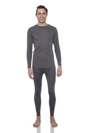 Rocky Thermounterwäsche für Herren (Long Johns Thermal-Set) Shirt & Hose, Basisschicht mit Leggings/Unterhose Ski/Extreme Kälte, grau dunkel, X-Large