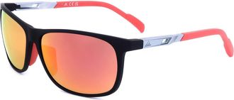 adidas SPORT SP0061 Brille, matt, Schwarz, 62/14/130 f&uuml;r Herren, Mattes Schwarz, 62/14/130