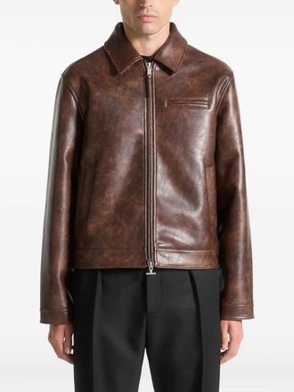 Manière De Voir veste Laurent en cuir - Marron