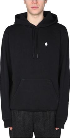 Marcelo Burlon Homme, Sweatshirts et sweats &agrave; capuche, Noir, Taille: XS Cross Regular Sweat &agrave; capuche