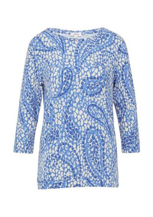 s.Oliver 3/4-Arm-Shirt T-Shirt Shirt aus Viskosestretch in O-Shape
