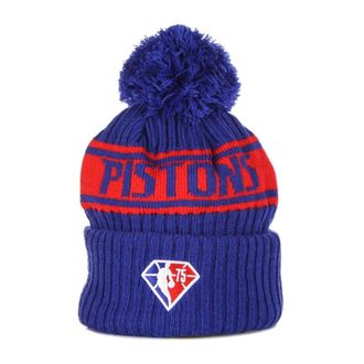 New Era NBA Draft Pom Pom M&uuml;tze Pistons - - Accessories - Herren - Mehrfarbig - ONE SIZE