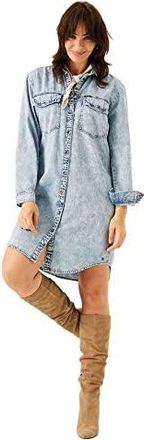 Garcia Robe pour Femme C30087, Blue Worn