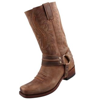 Sendra Bottes de motard pour homme, marron, 44 EU