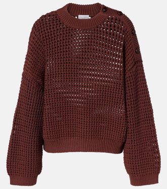 Brunello Cucinelli Pull en coton m&eacute;lang&eacute;