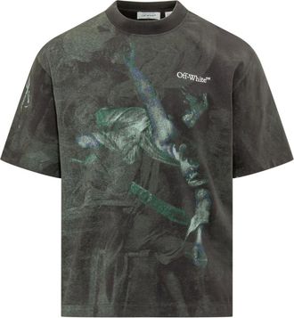 Off-white Homme, Tops, Noir, Taille: L Dark Caravaggio Tee